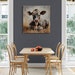 Hand Painted Cow Print on Canvas Farmhouse Home Wall Decor Gift for ...