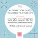 Positive Affirmation Cards for Students, Affirmation Cards for Students ...