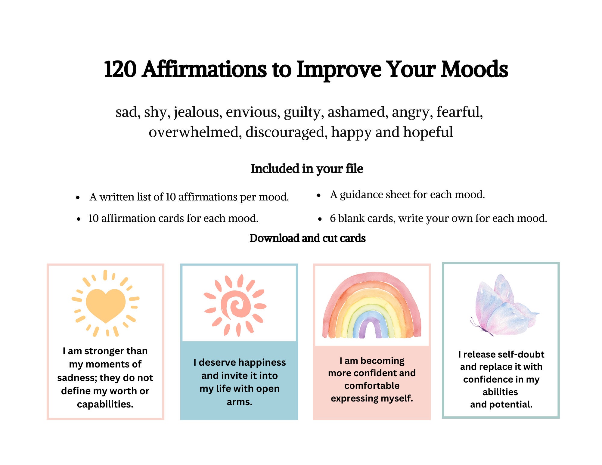 Affirmations for All Your Moods in 2024 Digital Download - Etsy