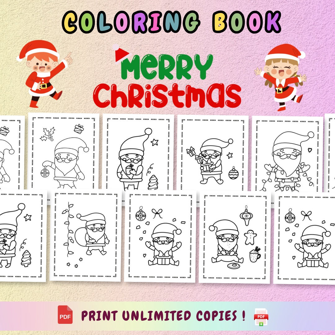 40 Christmas Coloring Pages Printable, Kids Coloring Practice ...