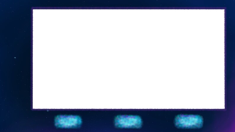Animated Space Themed Twitch Overlay, Night Sky, Galaxy, Twinkling ...