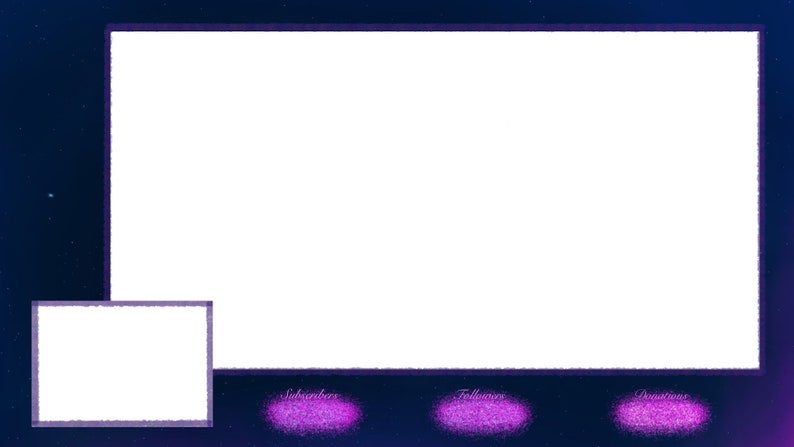 Animated Space Themed Twitch Overlay, Night Sky, Galaxy, Twinkling ...
