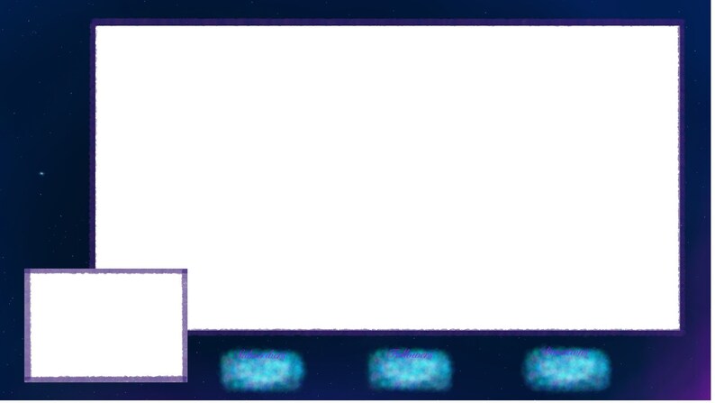 Animated Space Themed Twitch Overlay, Night Sky, Galaxy, Twinkling ...