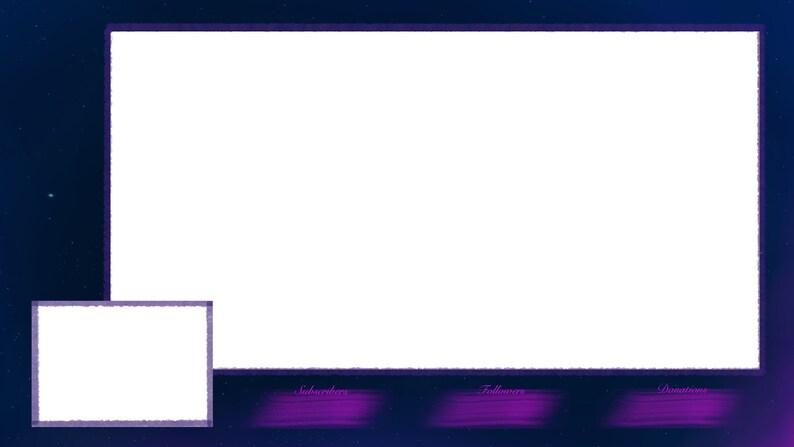 Animated Space Themed Twitch Overlay, Night Sky, Galaxy, Twinkling ...