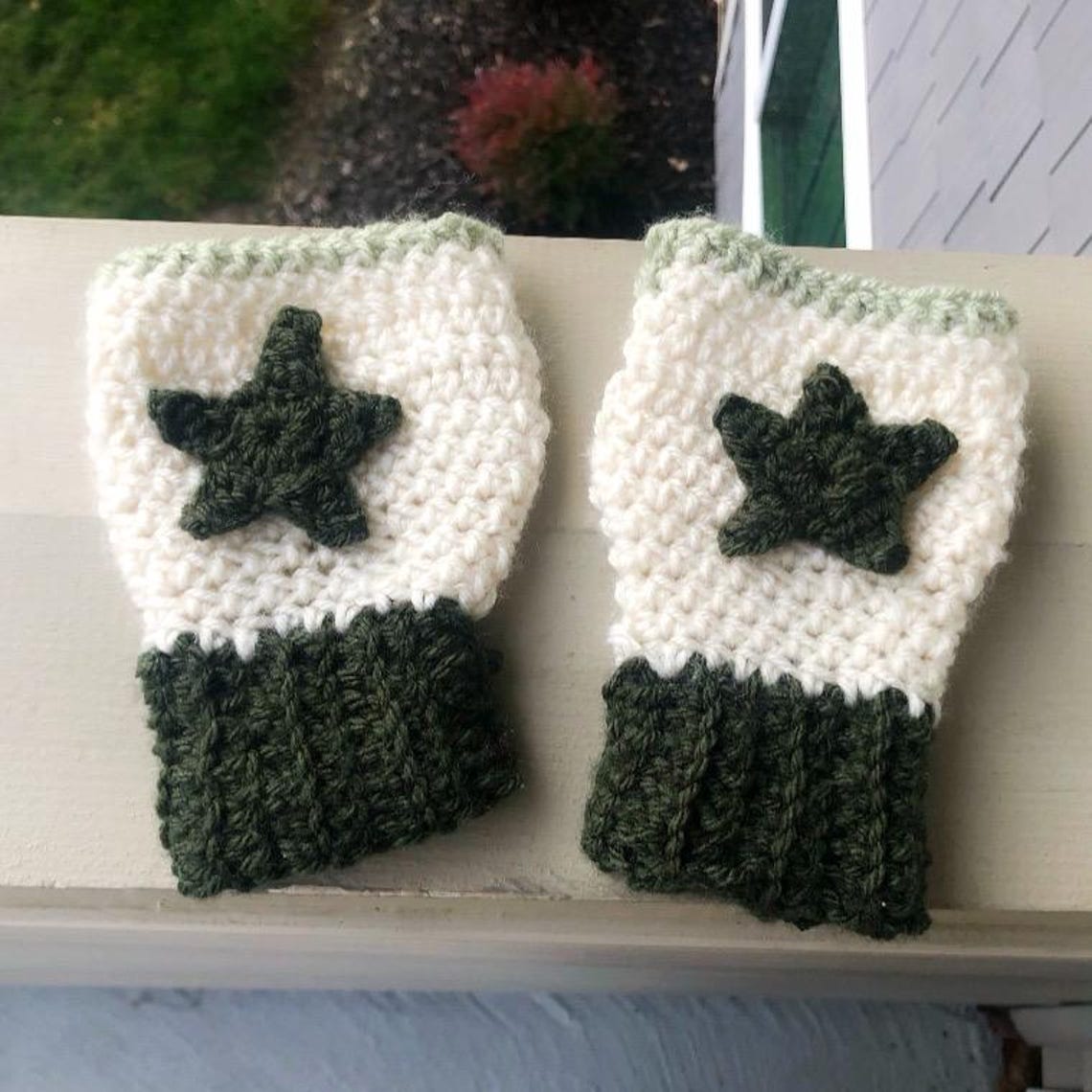 Crochet Y2k Alt Star Fingerless Gloves - Etsy