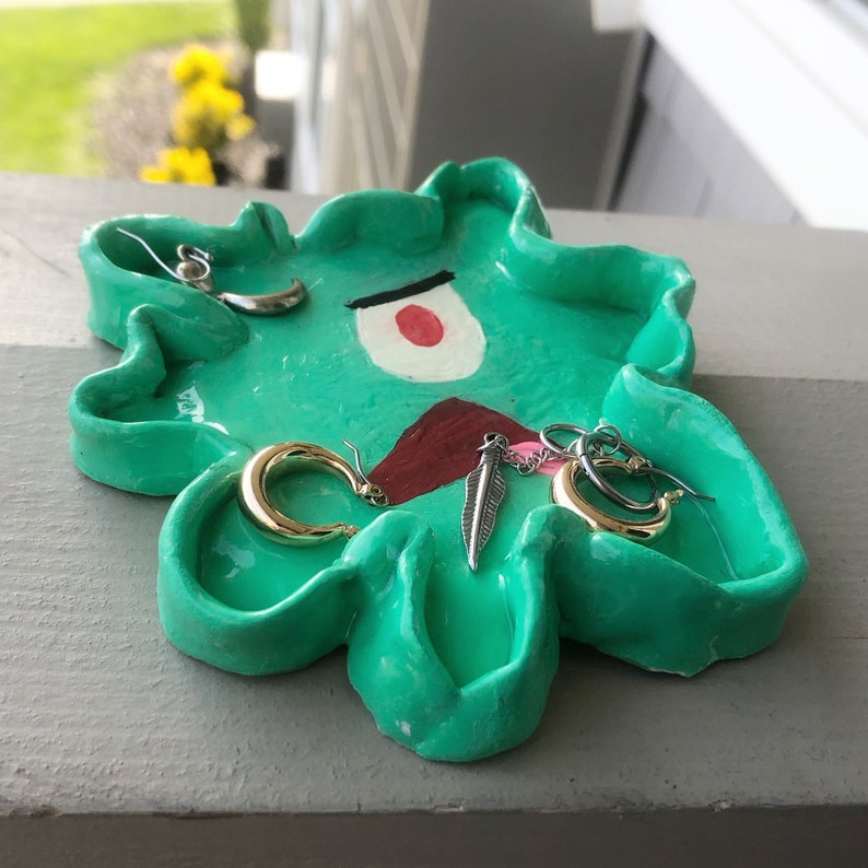 Handmade Plankton Spongebob Trinket Dish - Etsy
