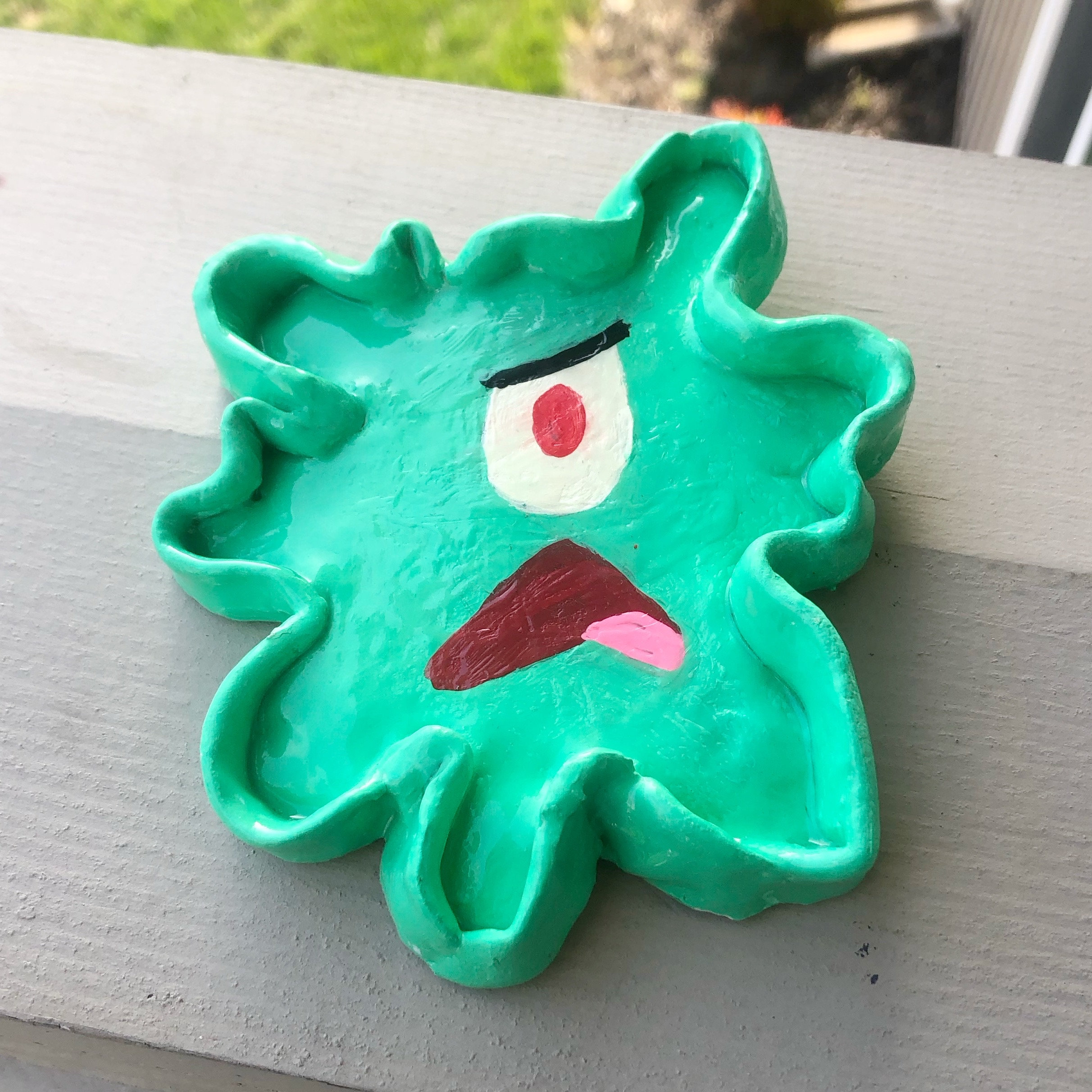 Handmade Plankton Spongebob Trinket Dish - Etsy