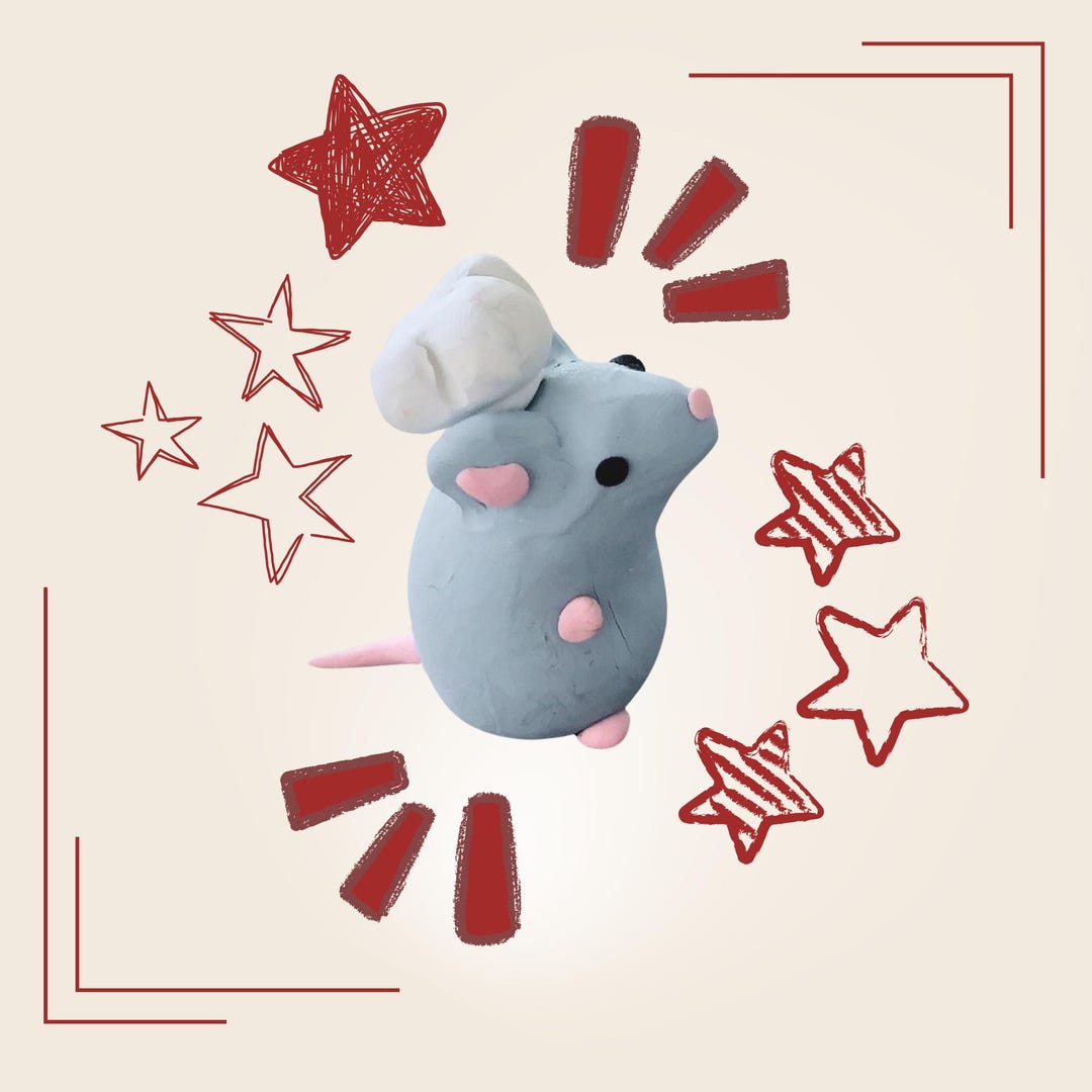 Rat Chef Clay Sculpture - Etsy