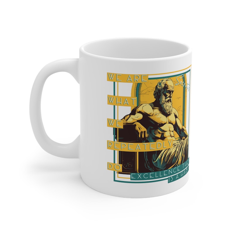 Socrates 'excellence' Coffee Mug Gift - Etsy