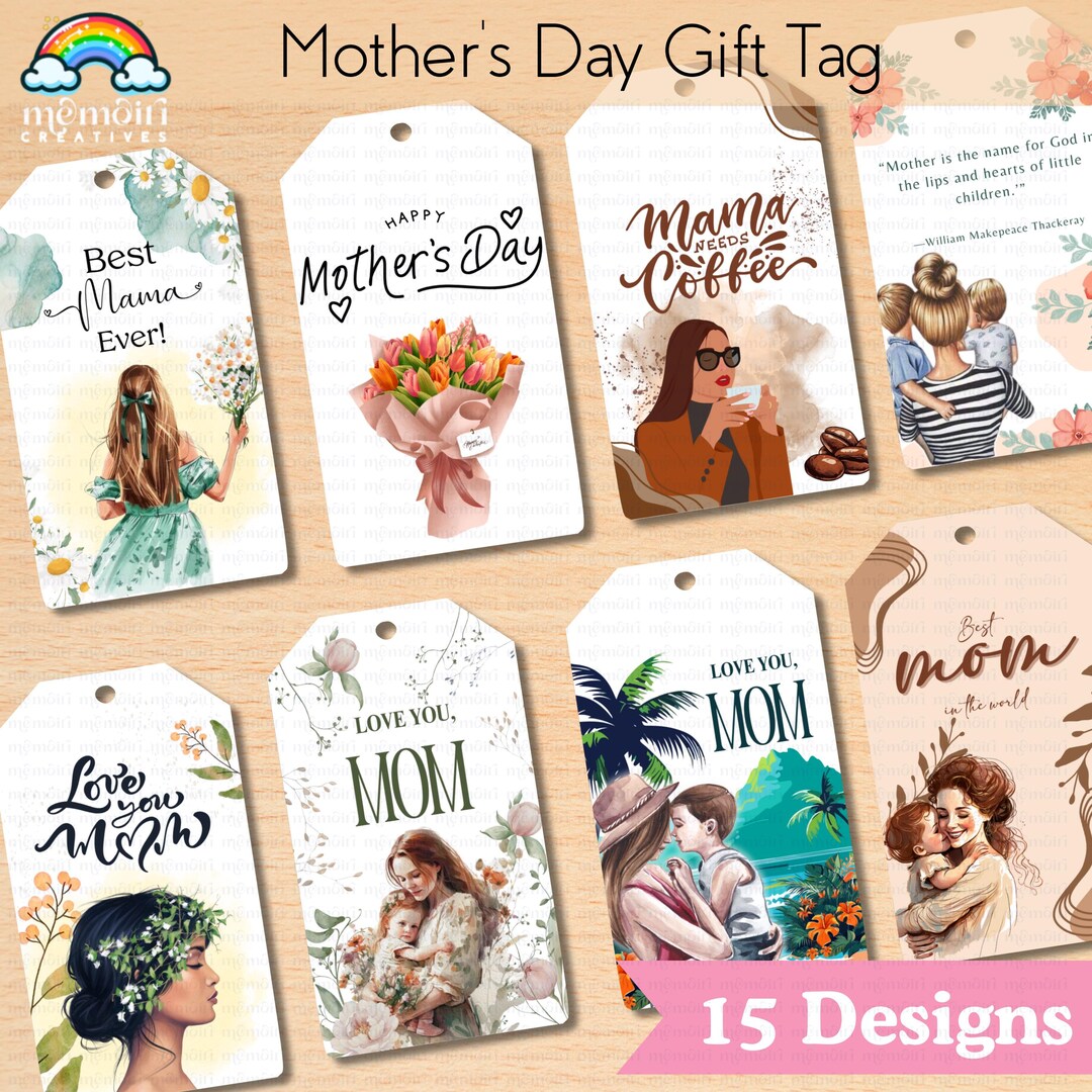 15 Mothers Day Gift Tag, Mothers Day Gift, Mothers Day Tag, Mother's ...