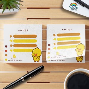 10 Printable Notepads Cute Yellow Ducks Printable Notepad Stationery ...