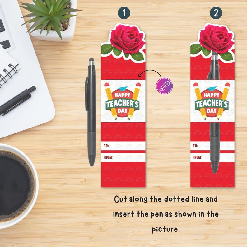 40 Teacher Pen Sleeve Template | 40 Canva Editable Digital Download ...