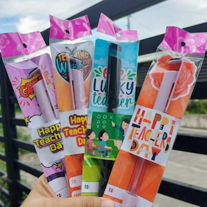 40 Teacher Pen Sleeve Template | 40 Canva Editable Digital Download ...