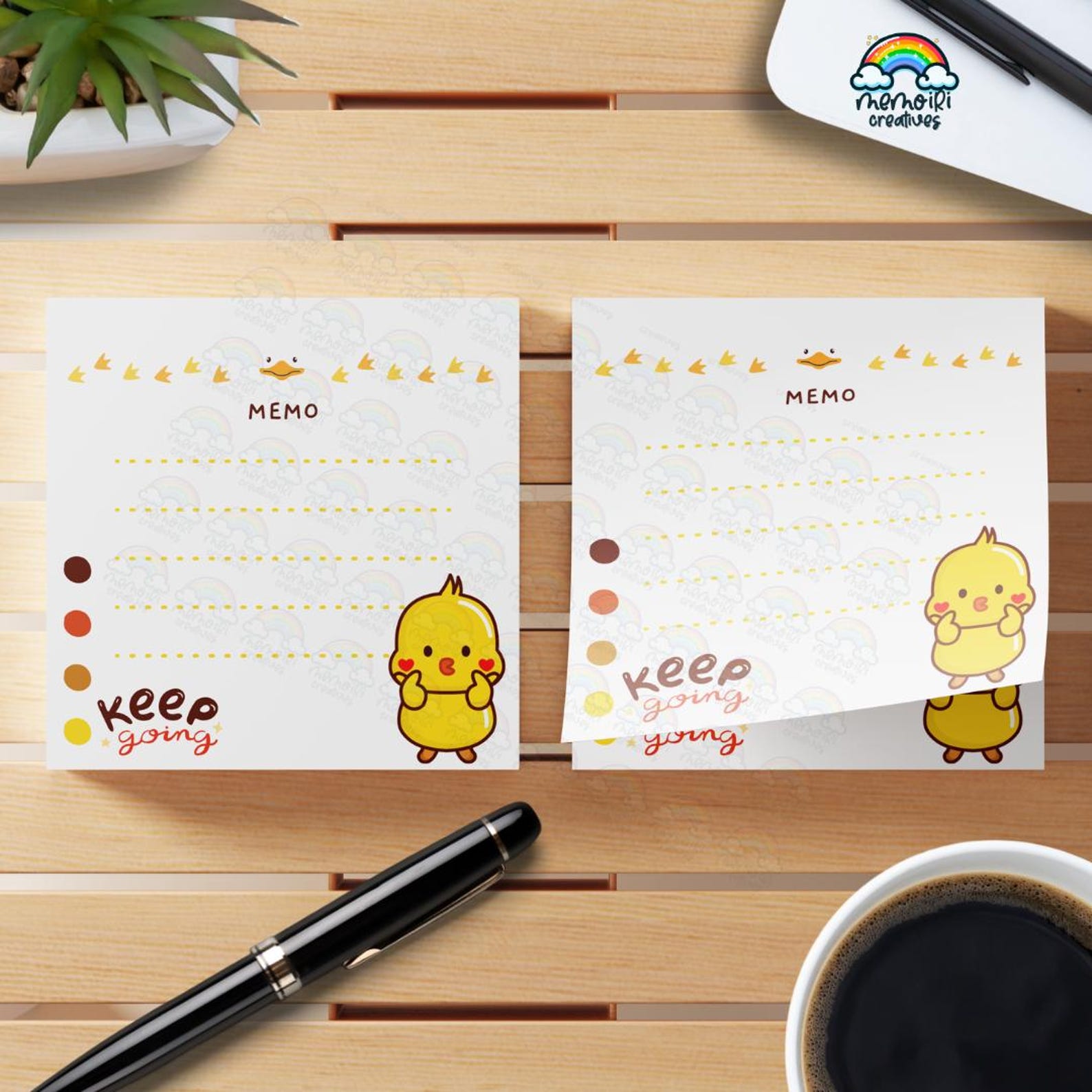 10 Printable Notepads Cute Yellow Ducks Printable Notepad Stationery ...