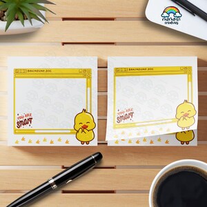 10 Printable Notepads Cute Yellow Ducks Printable Notepad Stationery Ready-to-print Digital ...