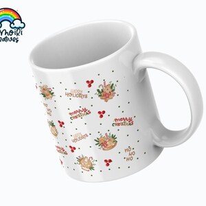 Editable Christmas Mug Template Canva Digital Download for Personalized ...
