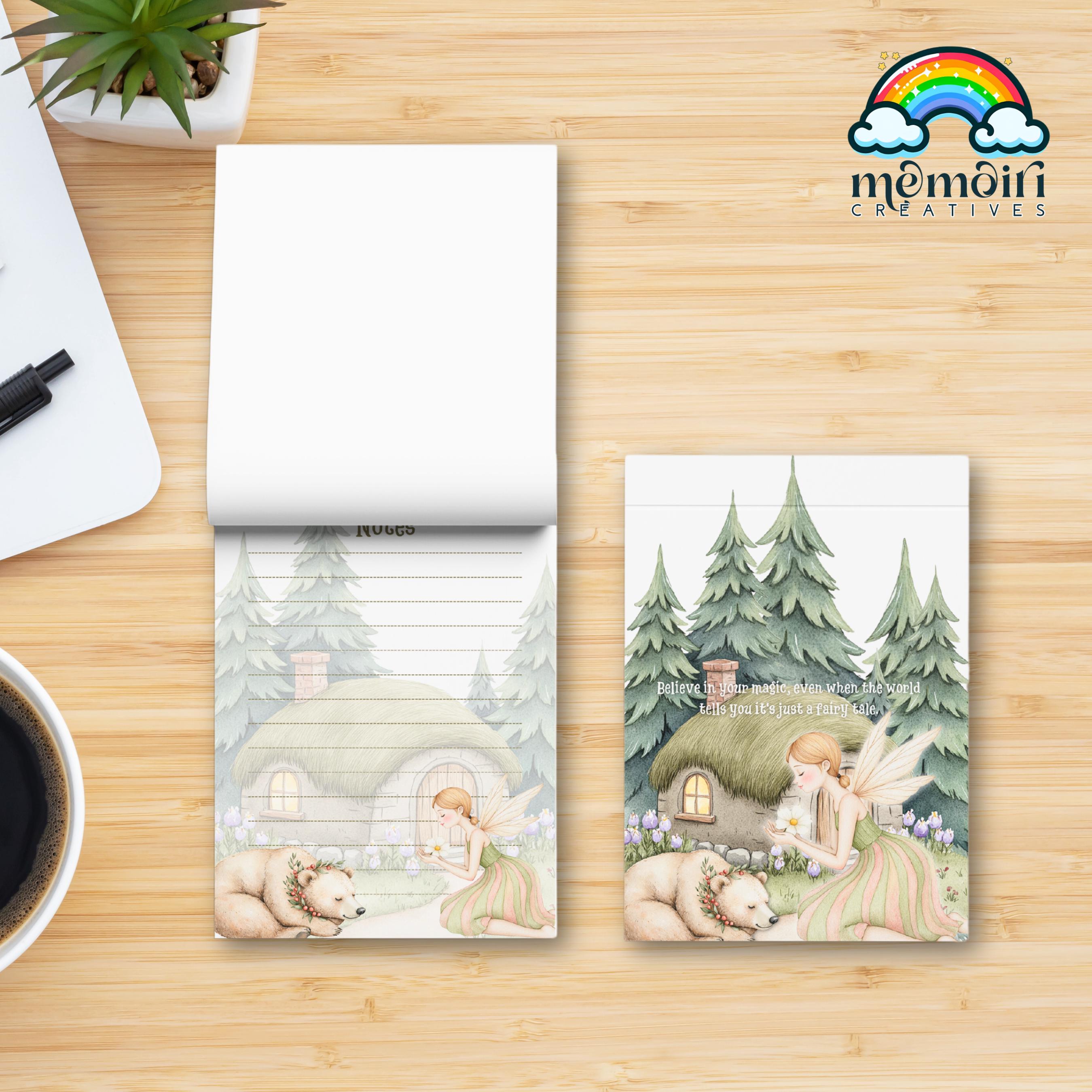 10 Fairy Themed Notepad Printable Aesthetic Digital Notepad Forest ...