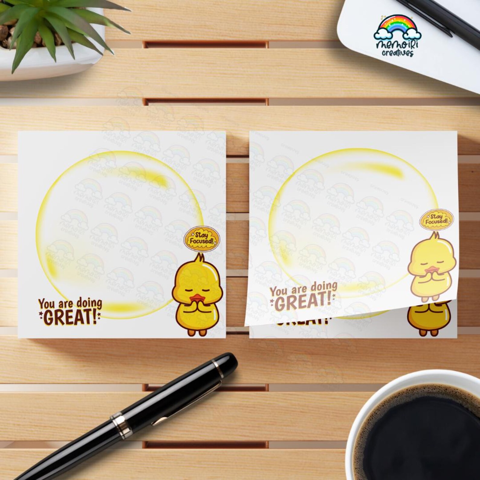 10 Printable Notepads Cute Yellow Ducks Printable Notepad Stationery ...