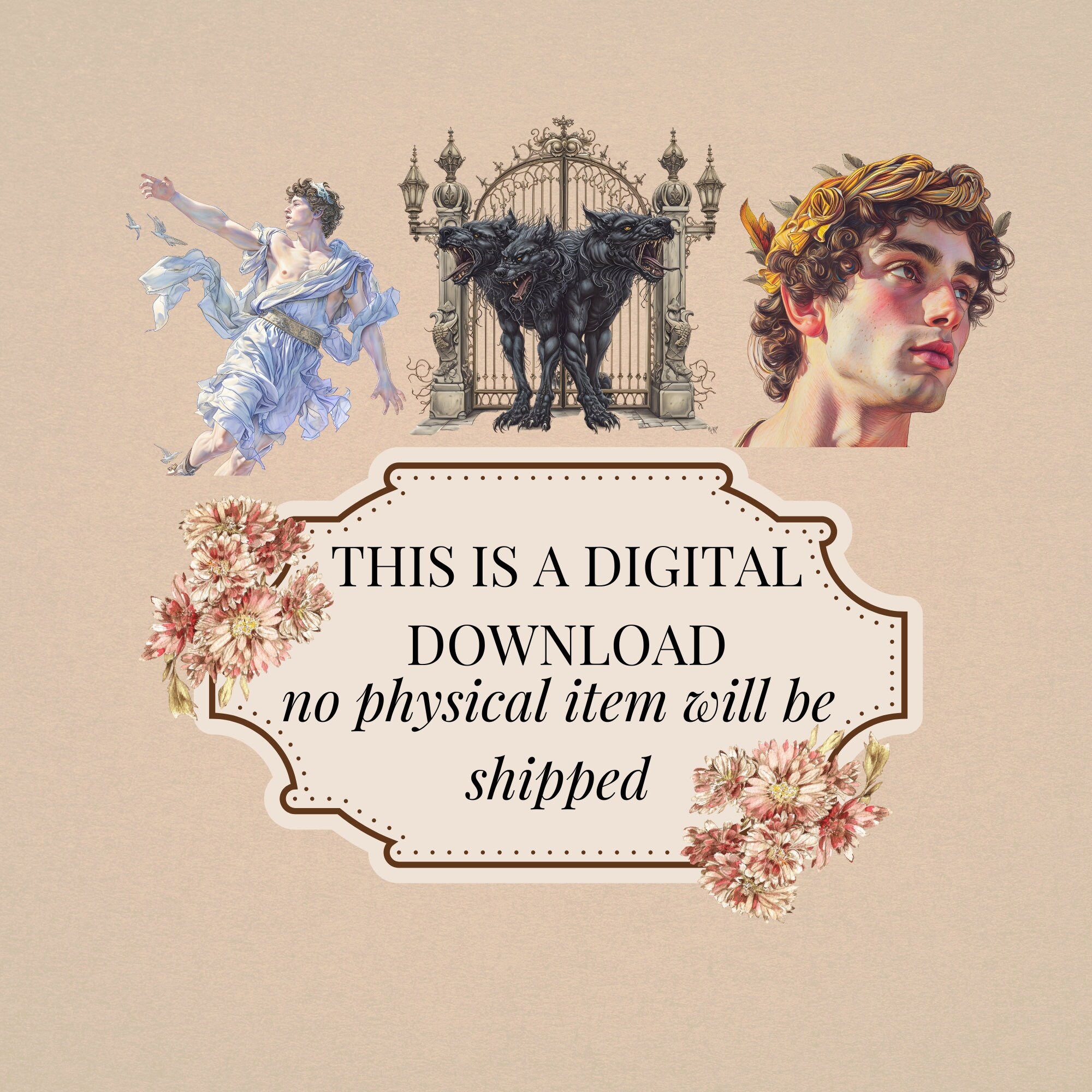 Greek Mythology Clipart, Olympians Mythology Sublimation PNG ...