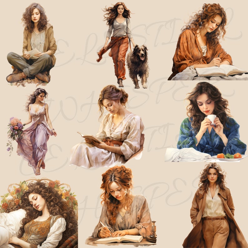 Self Care Moments Clipart, Me Time Girl PNG, Self Love, Creative Women ...