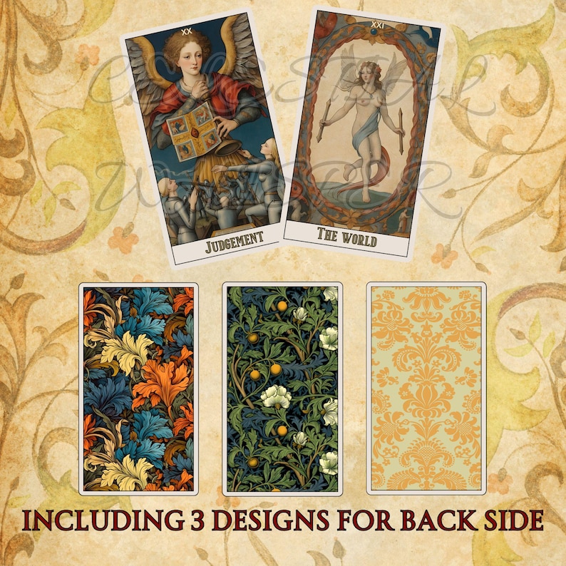 Printable Medieval Major Arcana Tarot Cards, Major Arcana Deck, 22 ...