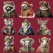 Tudor Era Animals Clipart, Surreal Animals PNG Bundle, Medieval Clipart ...