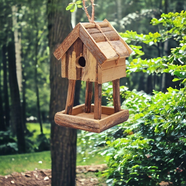 Log Bird Feeder - Etsy