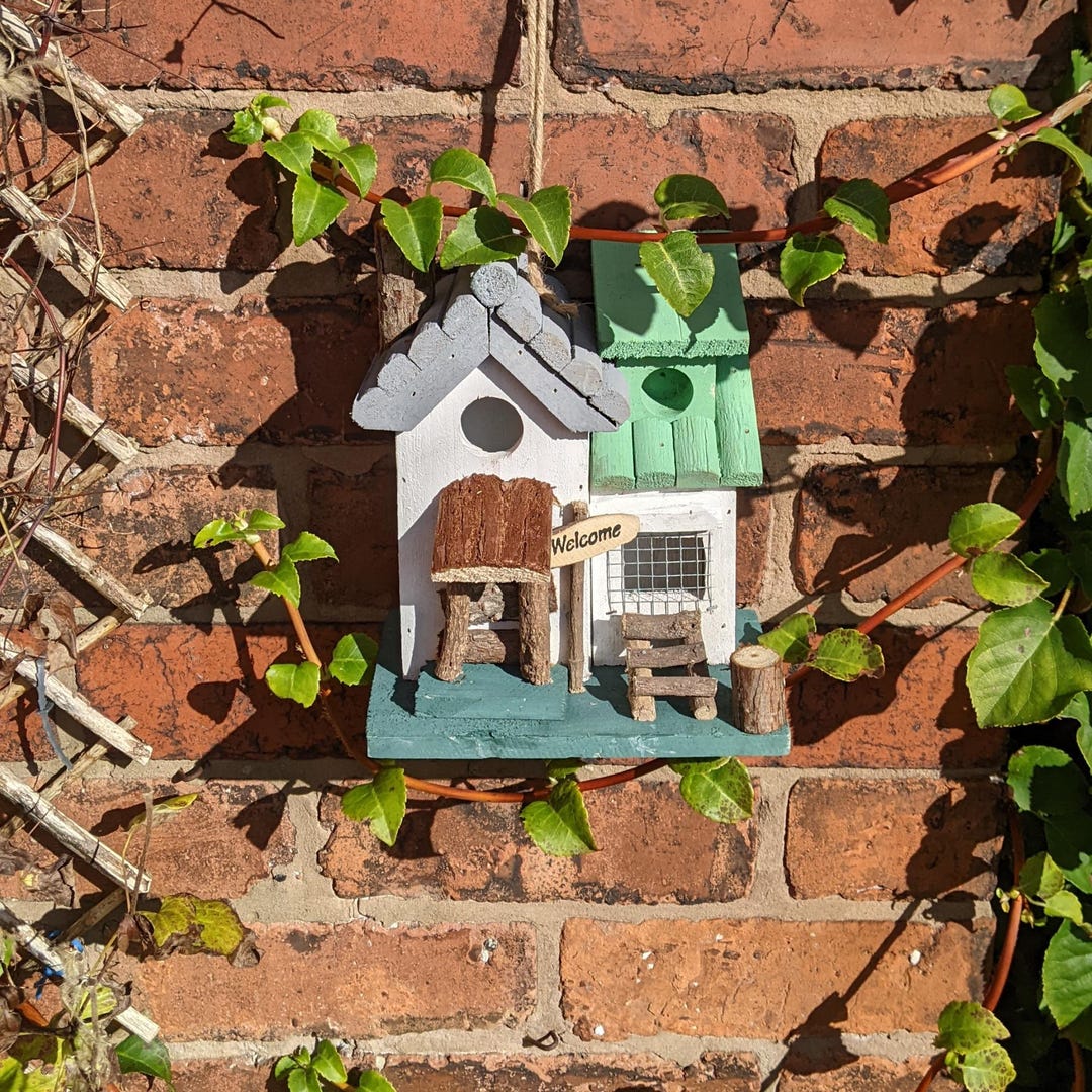 Stunning Wooden Bird House Gift, Outdoor Decor for Dad, Bird Houses for ...