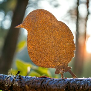 Rusty Birds Garden Decoration, 4 Piece Rusty Metal Birds Set, Garden ...