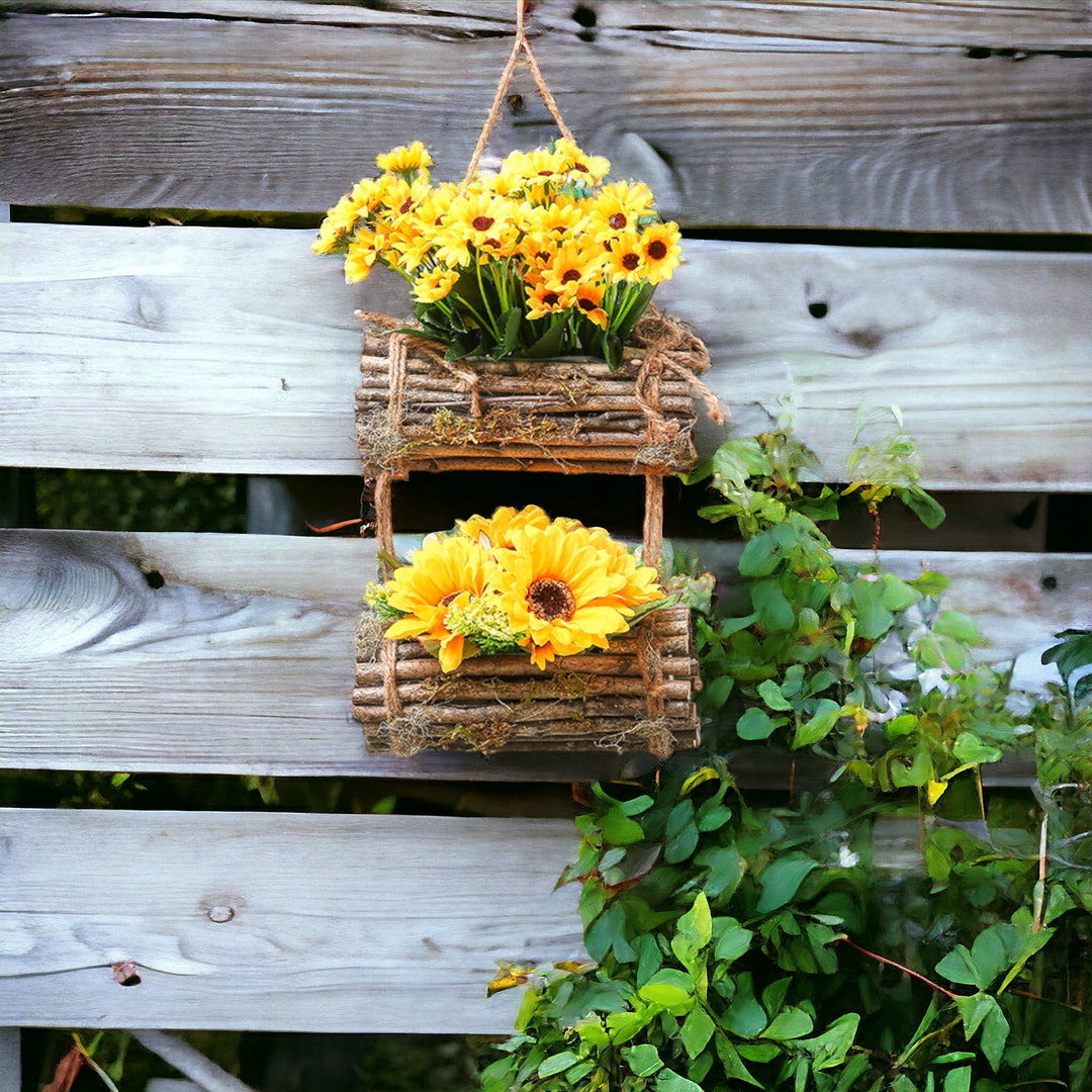 Hanging Sticks Flower Pot Gifts for Valentines Day, Unique Garden ...