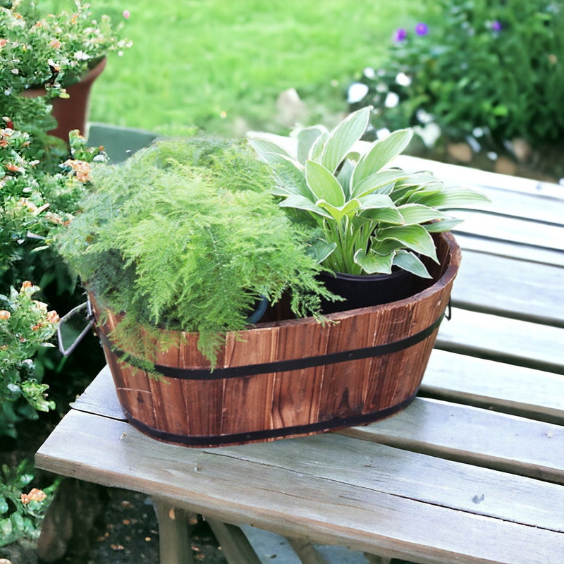 Barrel Planter - Etsy