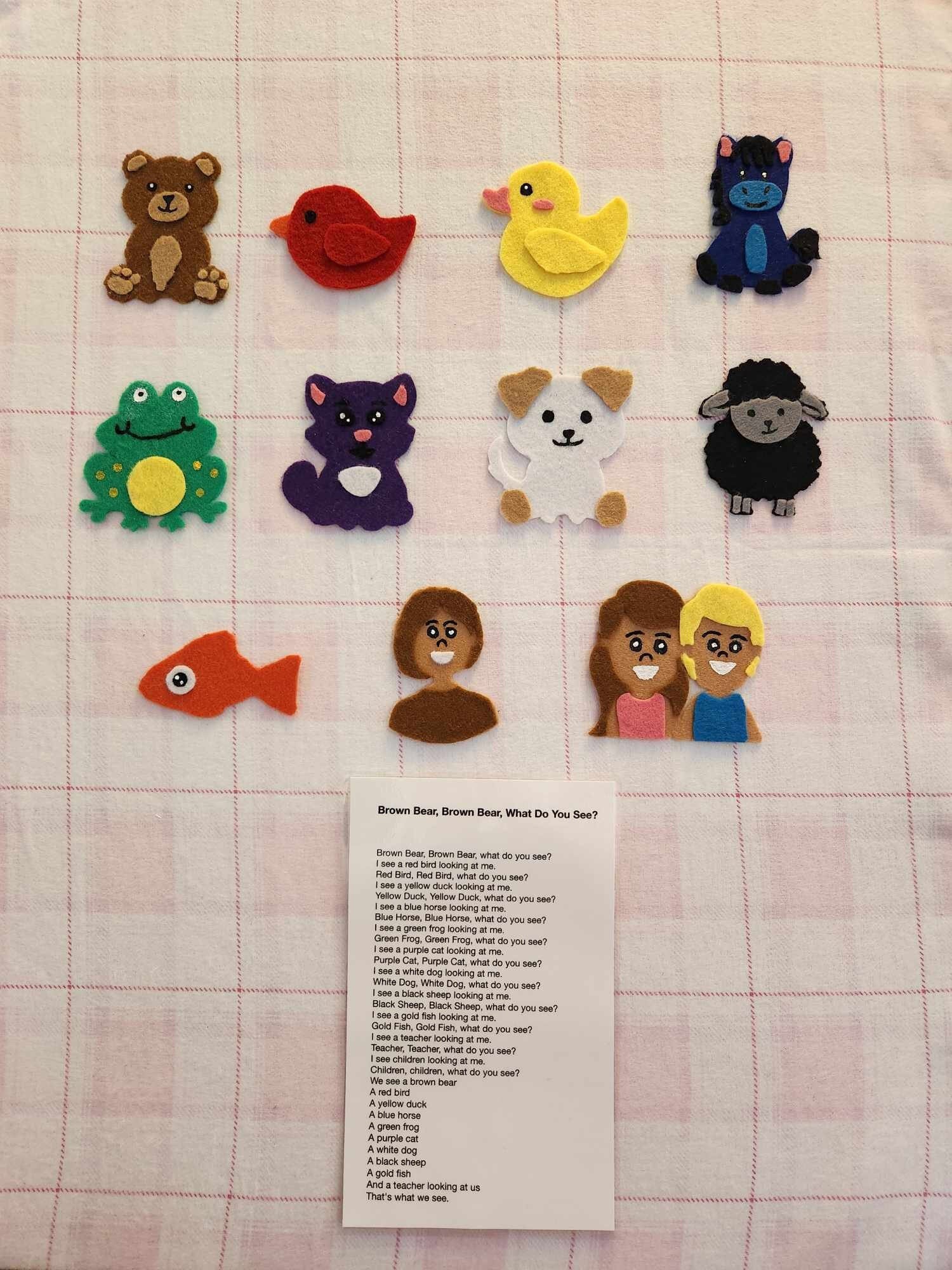 Brown Bear Brown Bear Felt Set - Etsy