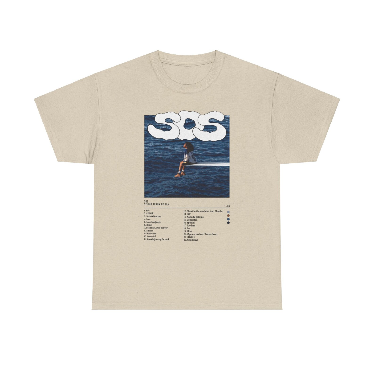 SZA SOS T-shirt, Sza Graphic Tee, Sza Merch, Rap Shirt, CTRL, Unisex ...