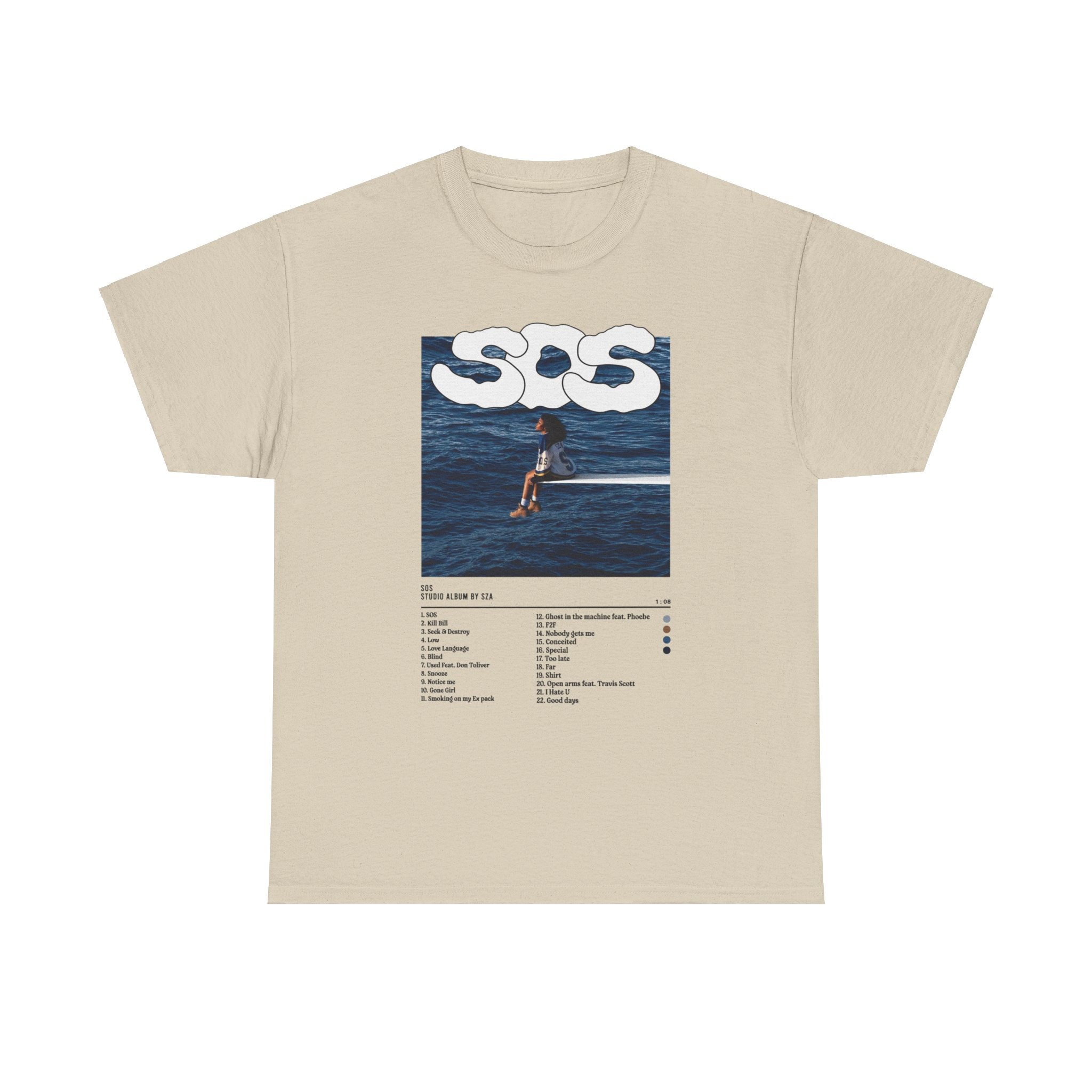 SZA SOS T-shirt, Sza Graphic Tee, Sza Merch, Rap Shirt, CTRL, Unisex ...