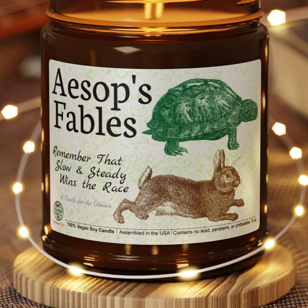 Slow and Steady Wins the Race, Tortoise and Hare Tale, Aesops Fables on ...