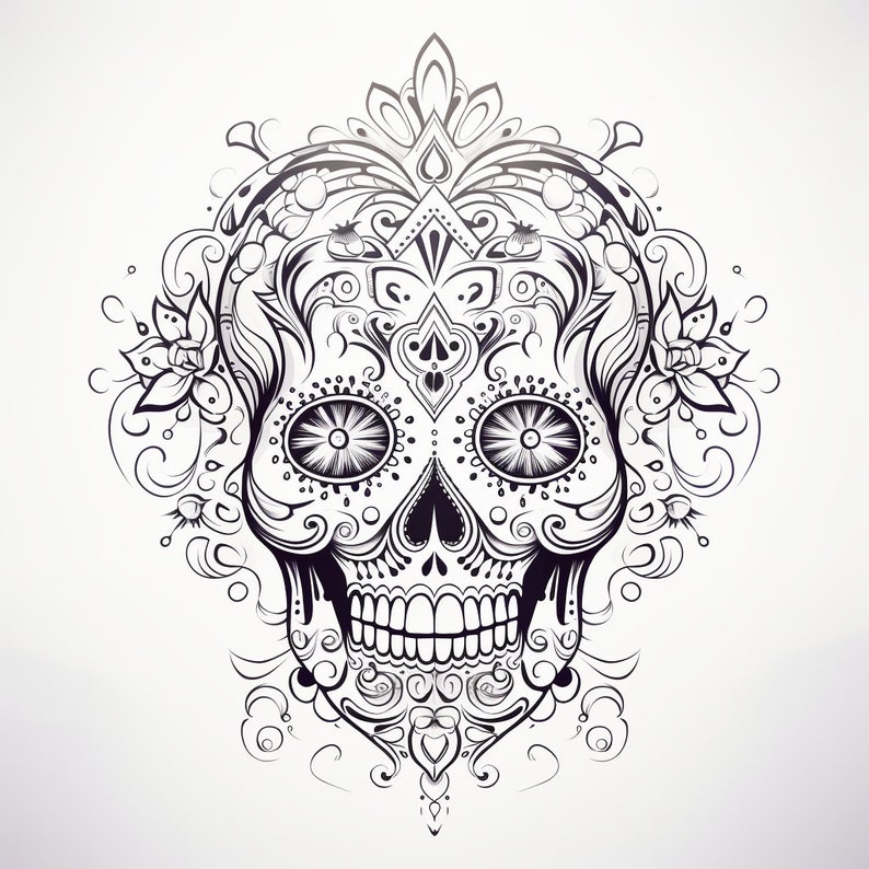 100+ Sugar Skull Mandala Tattoo Designs: Unique, Detailed & Mesmerizing ...