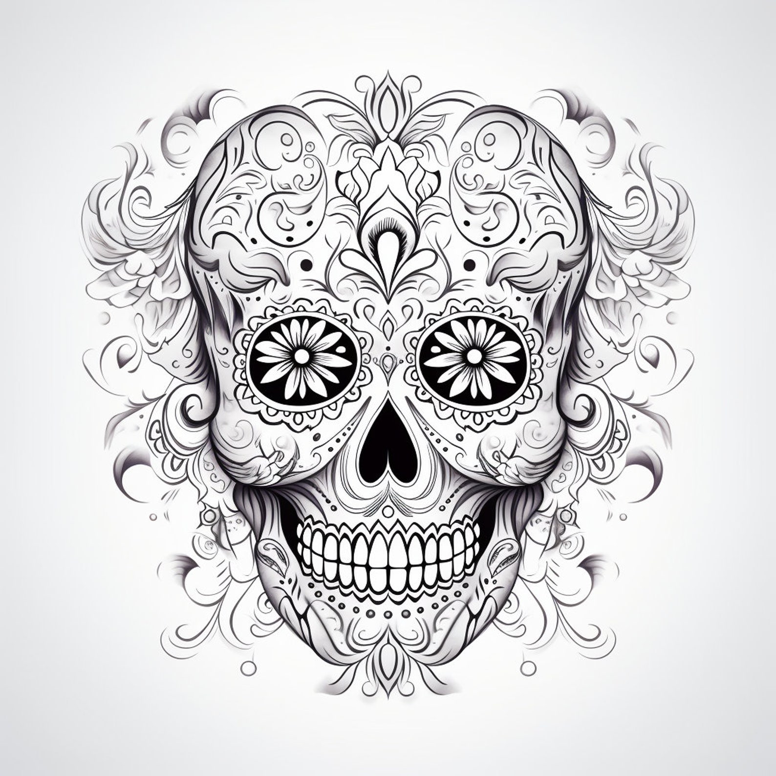 100+ Sugar Skull Mandala Tattoo Designs: Unique, Detailed & Mesmerizing ...