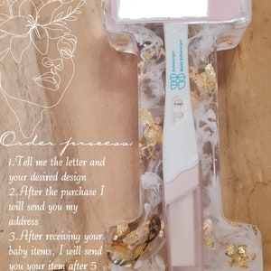 Handmade Baby Birth Keepsake Resin Customizable Souvenir With Embedded ...