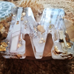 Handmade Baby Birth Keepsake Resin Customizable Souvenir With Embedded ...