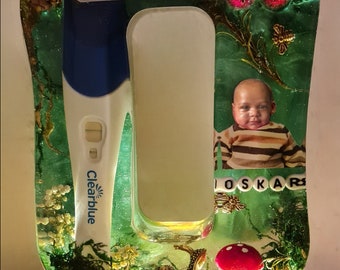 Handmade Baby Birth Keepsake Resin Customizable Souvenir With Embedded ...