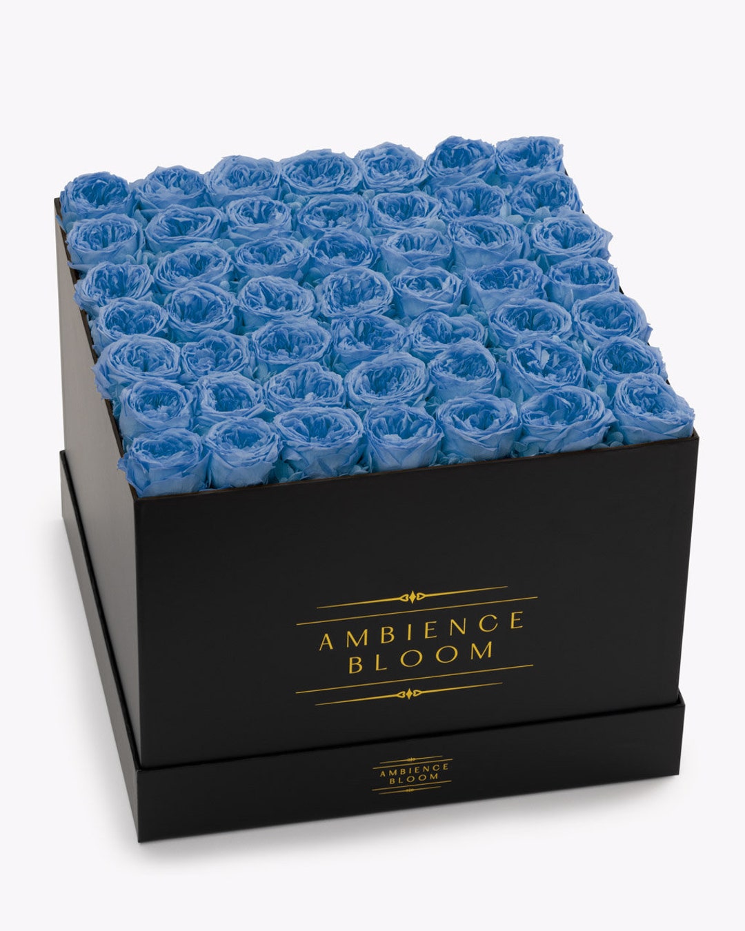 Azure Preserved Roses With Oud Scent, Eternal Blooms in Box - Etsy