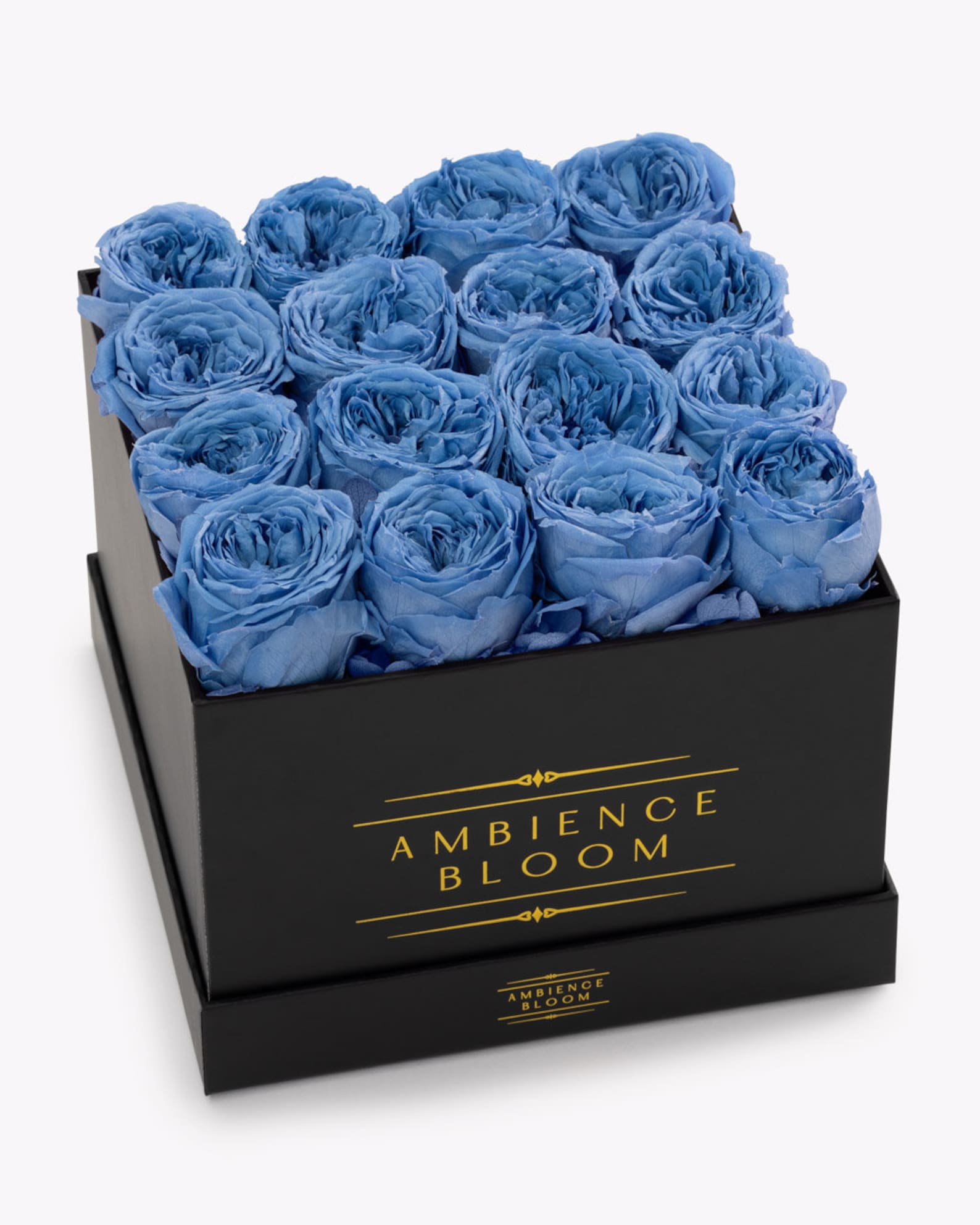 Azure Preserved Roses With Oud Scent, Eternal Blooms in Box - Etsy
