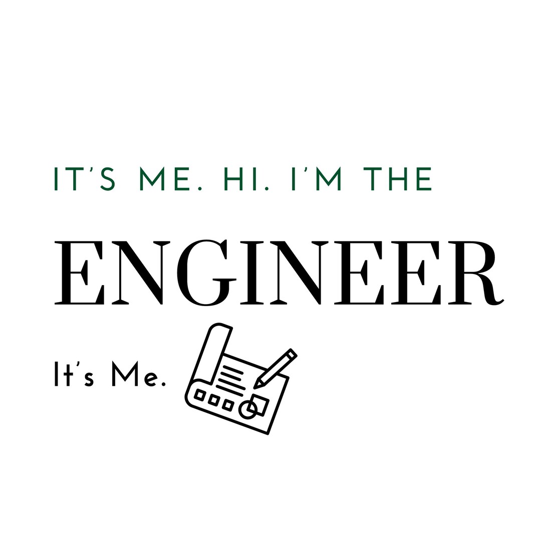 Instant Download: Fun 'it's Me Hi I'm the Engineer' SVG File - Etsy