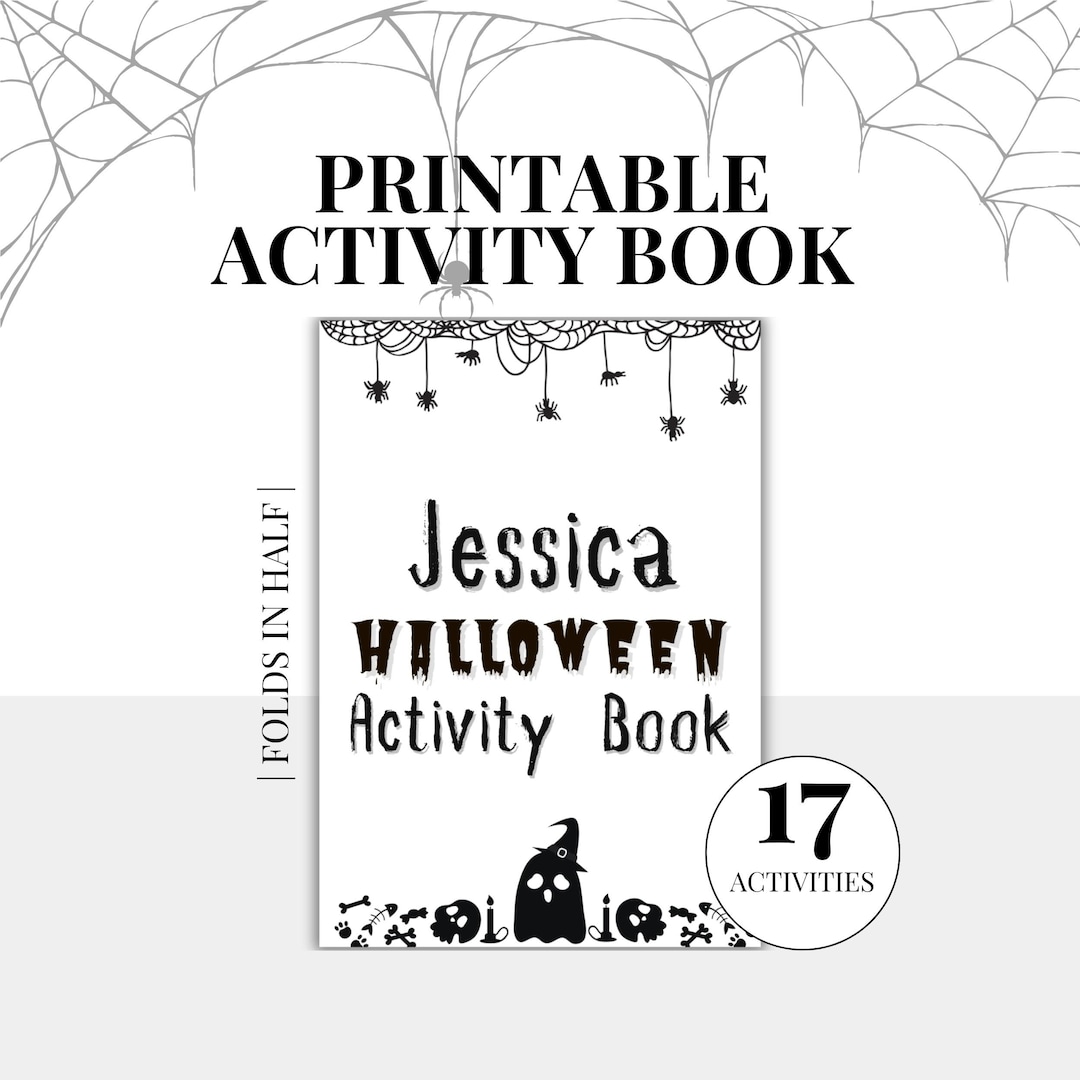 Personalise Halloween Activity Printable Halloween Coloring - Etsy