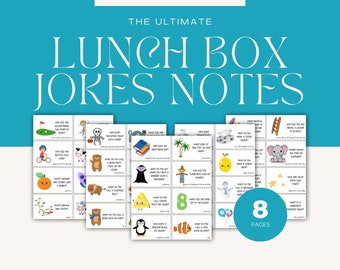 Lunch Box Jokes, Lunch Notes for Kids, Lunch Box Notes, Lunchbox Jokes ...