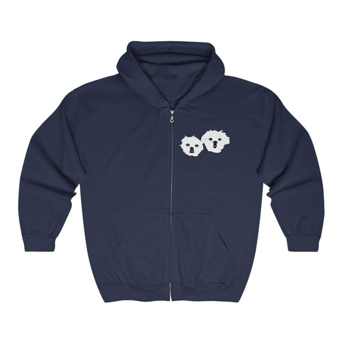 Custom Dog Zip up Hoodie, Custom Dog Hoodie, Custom Dog Gift, Gift for ...
