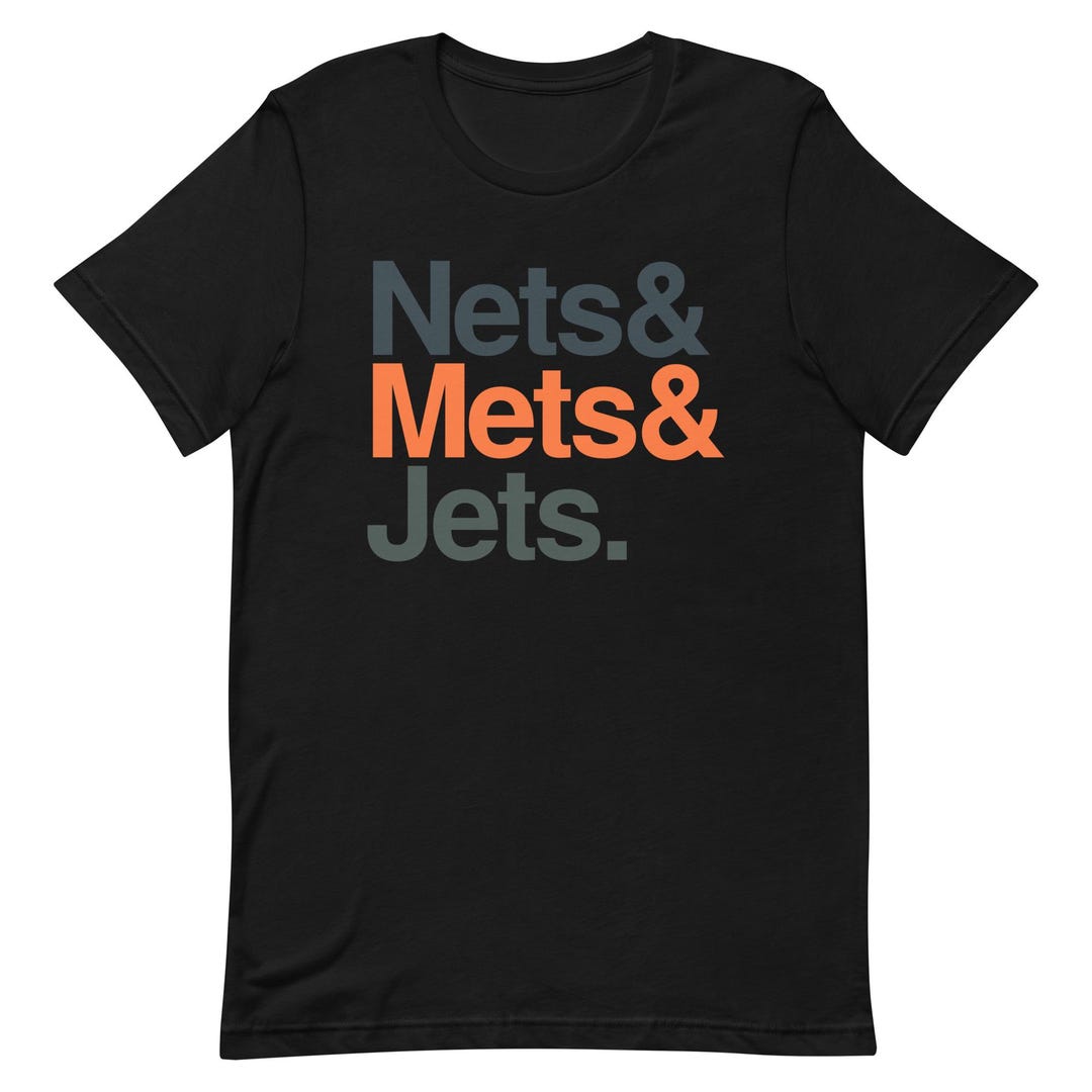New York Sports Teams Nets, Mets and Jets Unisex T Shirt - Etsy