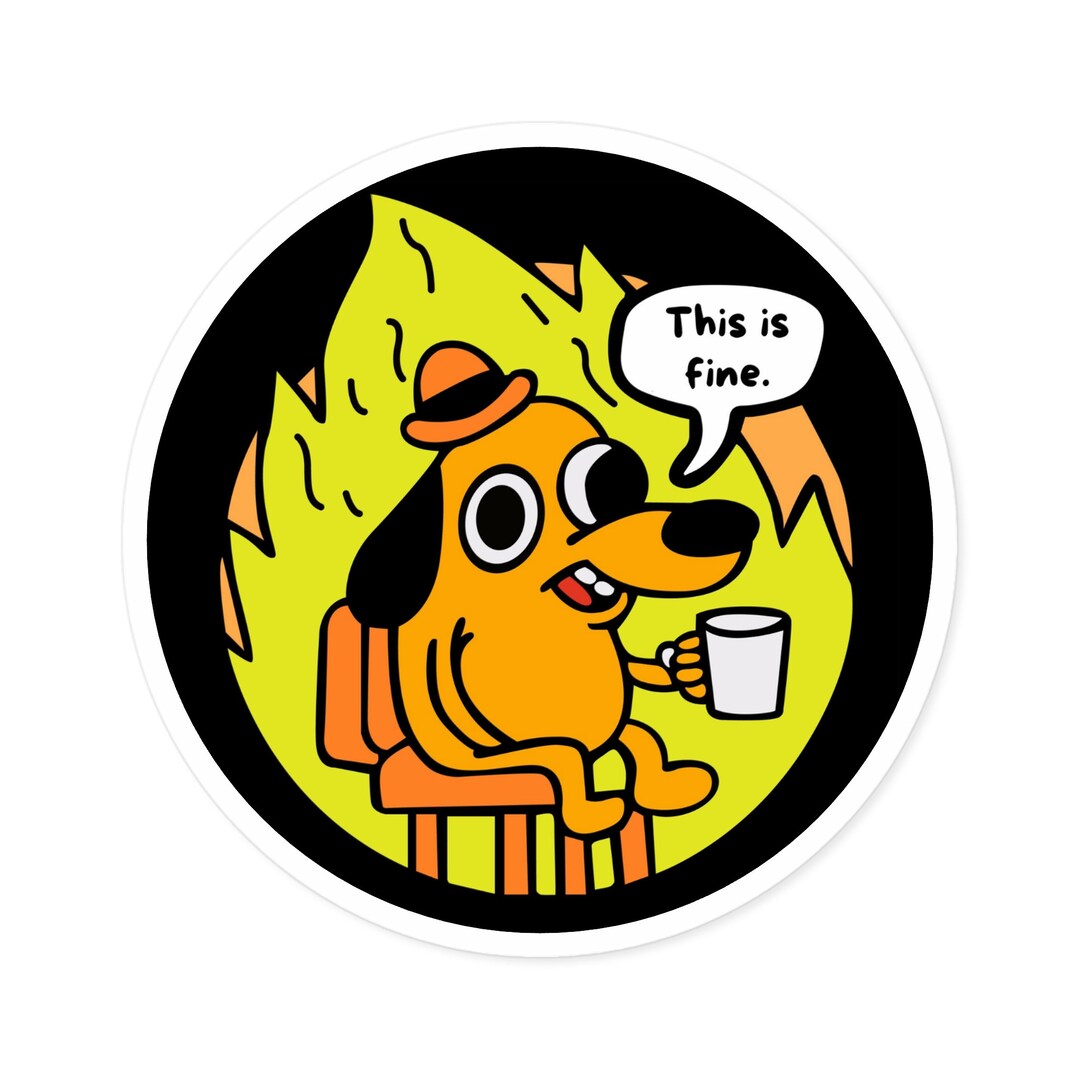 This is Fine Sticker, Funny Sticker, Car Sticker, Water Bottle Sticker ...