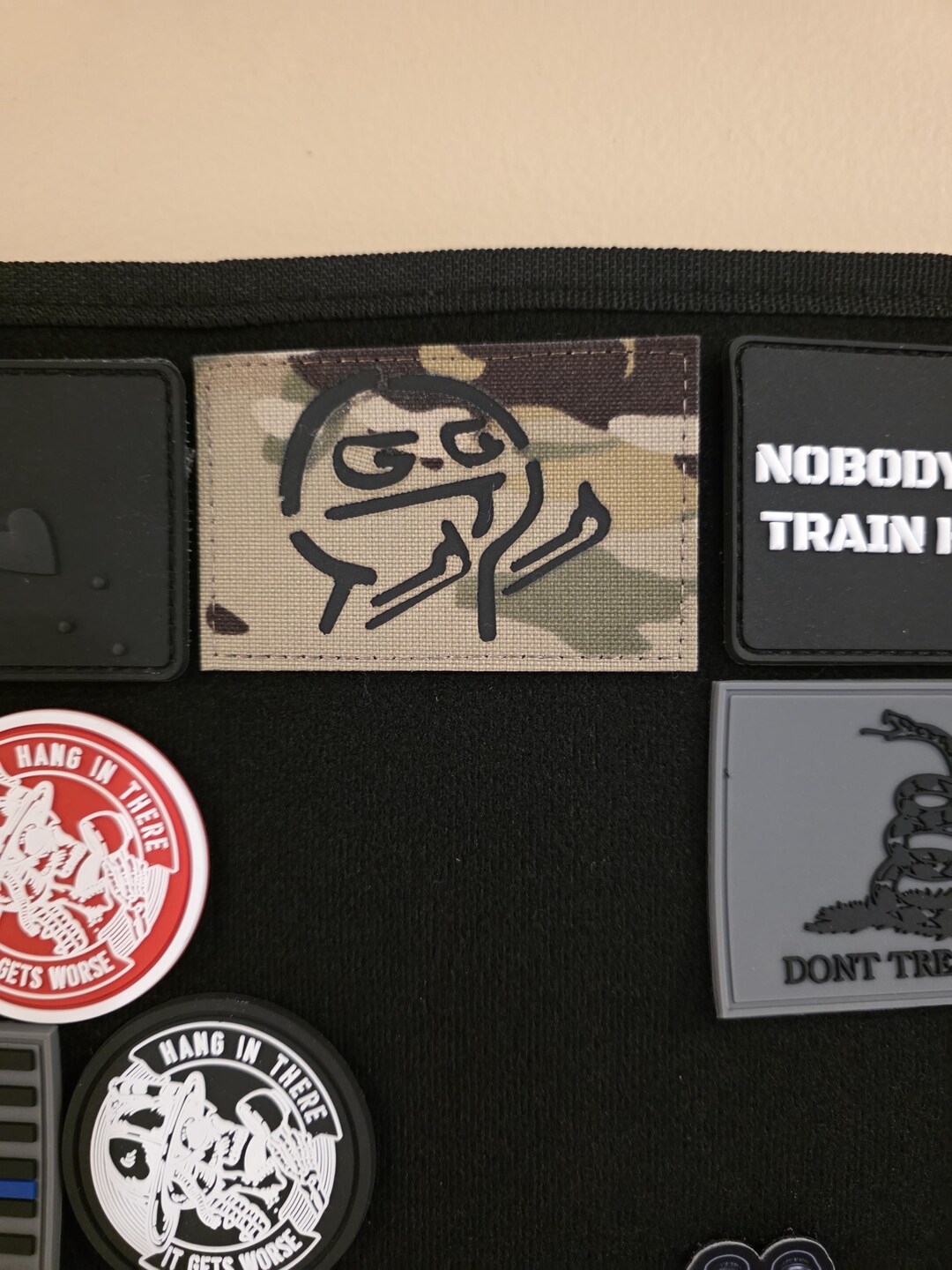 Funny Meme Face Tactical Morale Patch – Hook & Loop Camo Patch for Gear ...