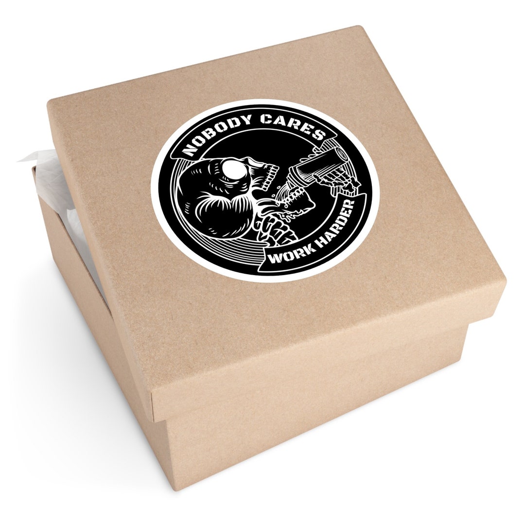 Nobody Cares, Work Harder Sticker | Motivational Decal | Crossfit/ Gym ...